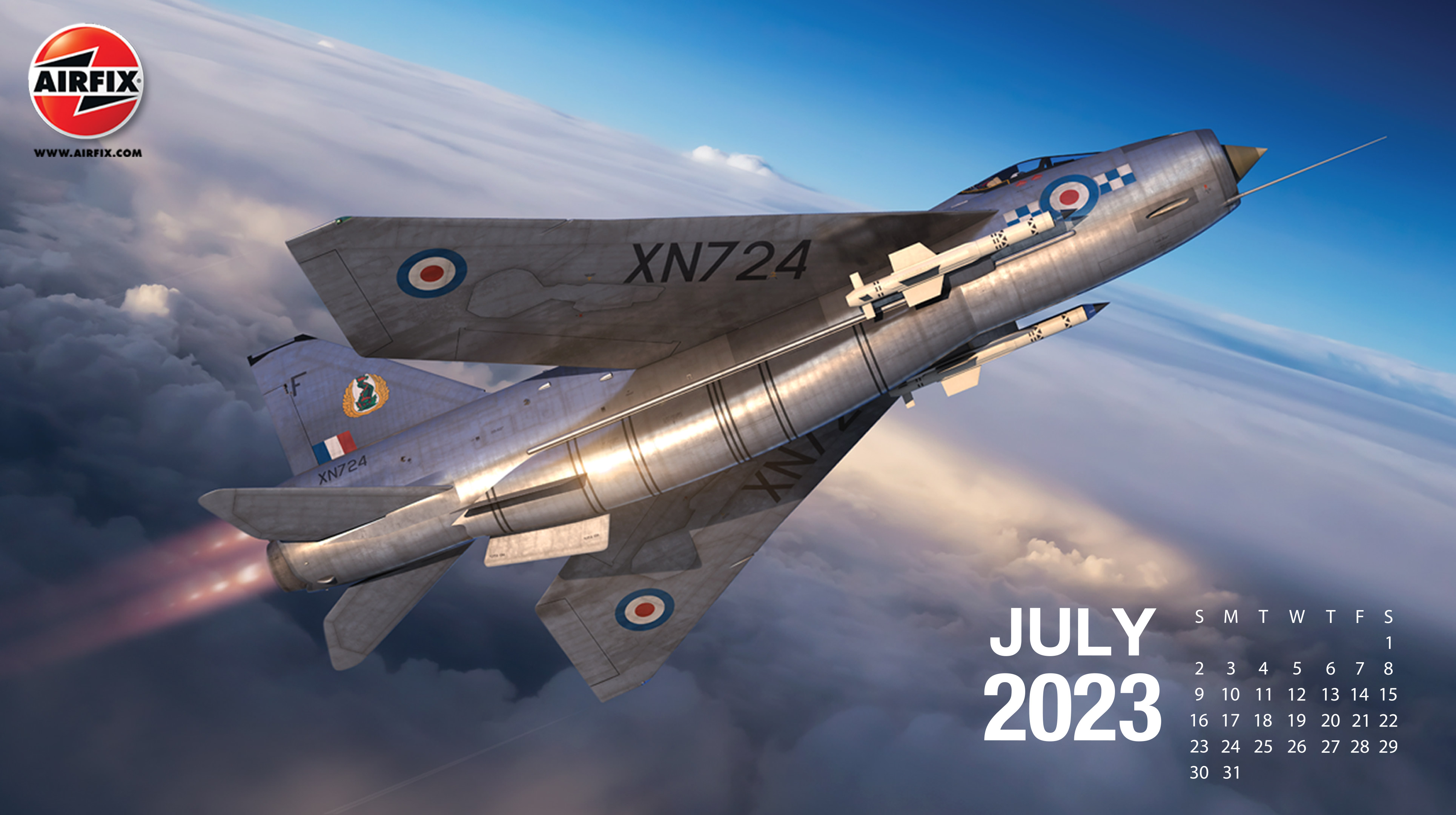 July 2023 Desktop Calendar Wallpaper :: Hornby Hobbies
