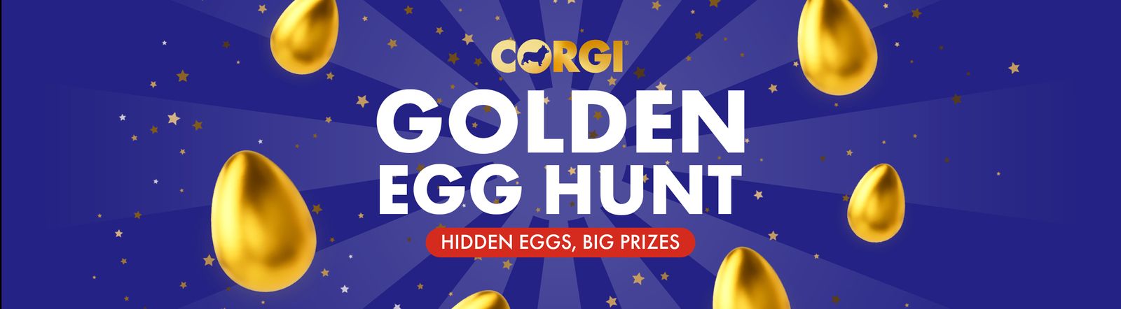 CORGI Golden Egg Hunt - find the eggs and win!