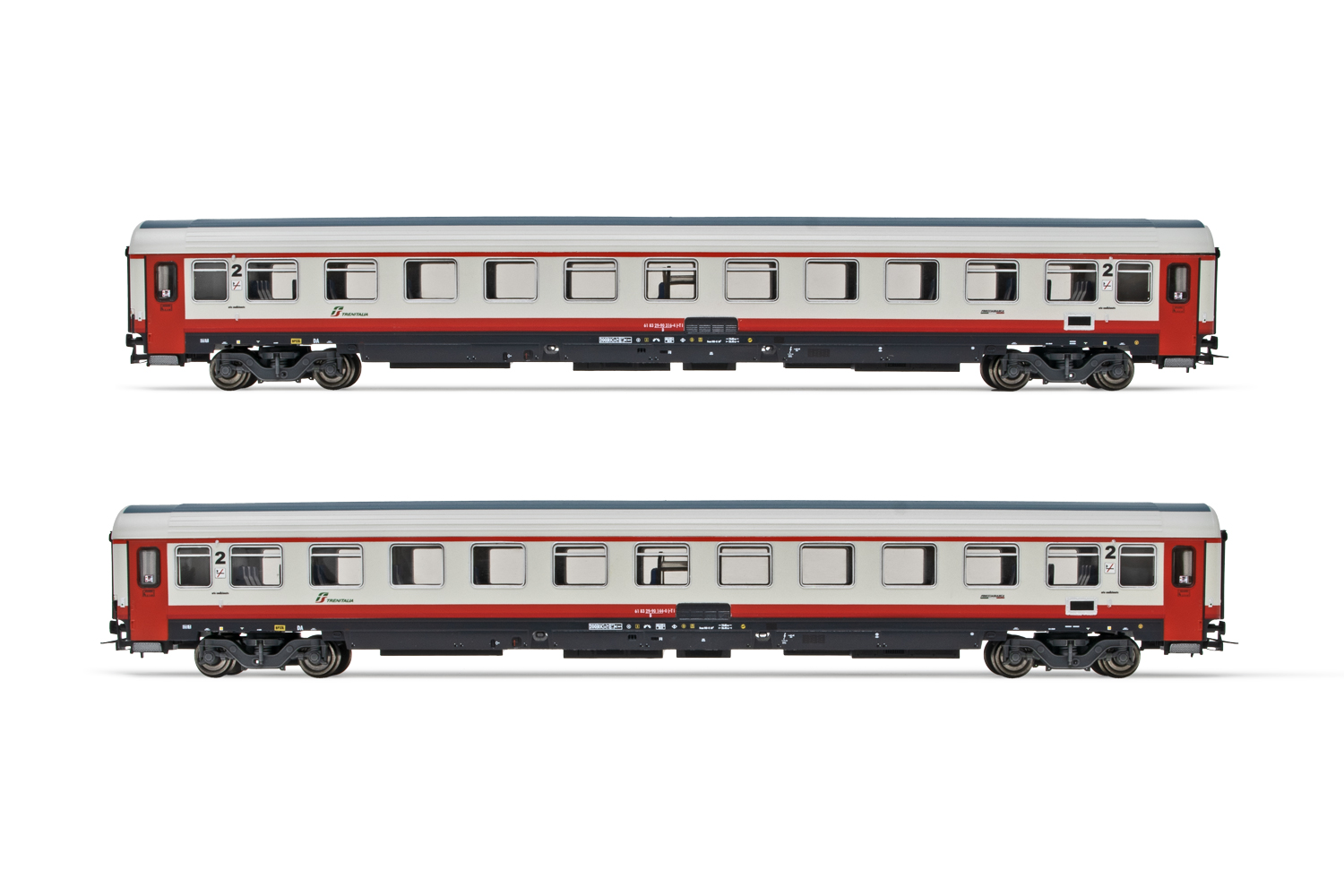 HR4355 FS, 2-units pack UIC-Z1 rebuilt 2nd class, Frecciabianca livery ...