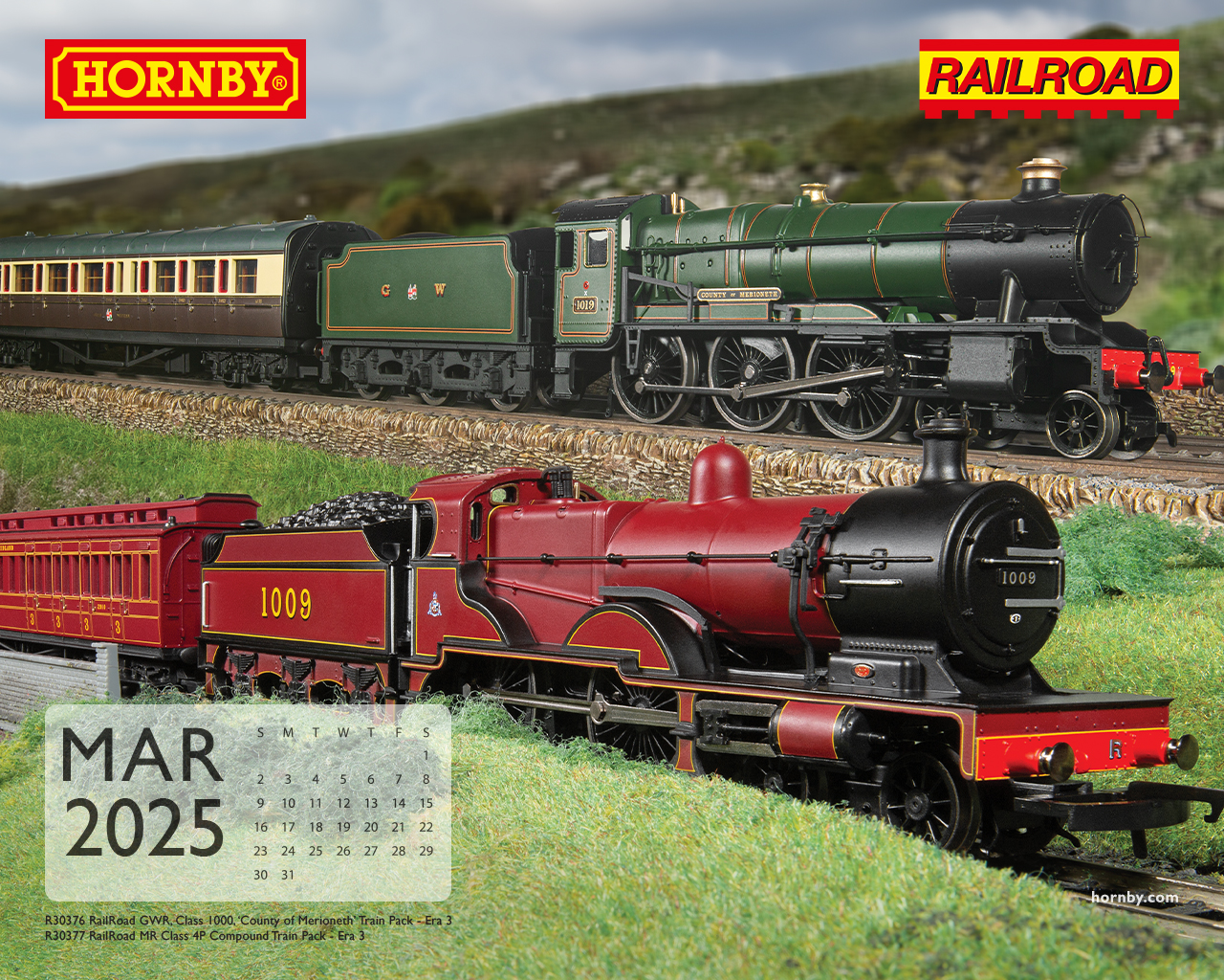Desktop Calendar Wallpaper :: Hornby Hobbies