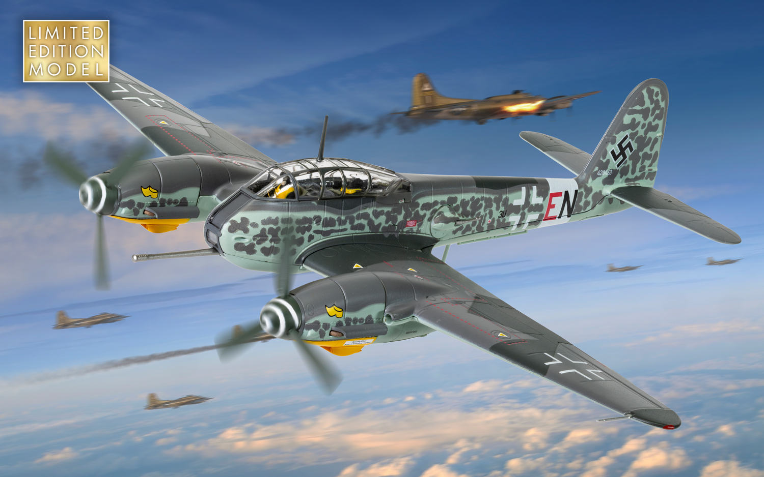 AA29701 Messerschmitt Me 410A-1/U4 - 5./ZG26 - Oblt Friedrich 'Fritz ...