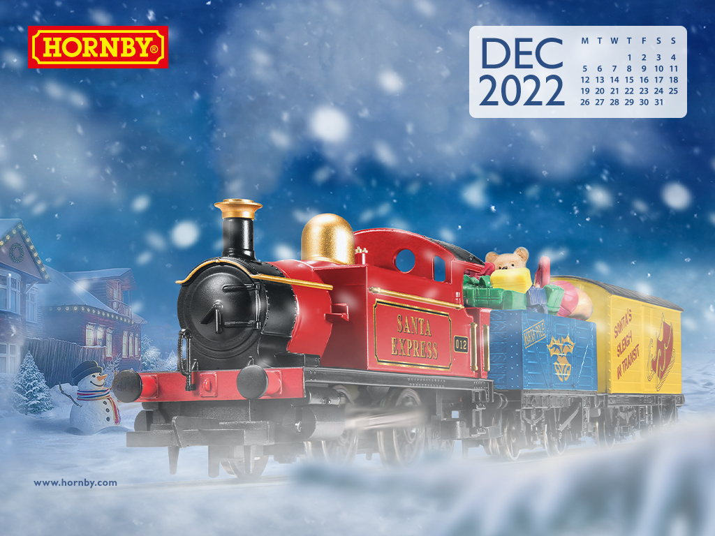 December 2022 Desktop Calendar :: Hornby Hobbies