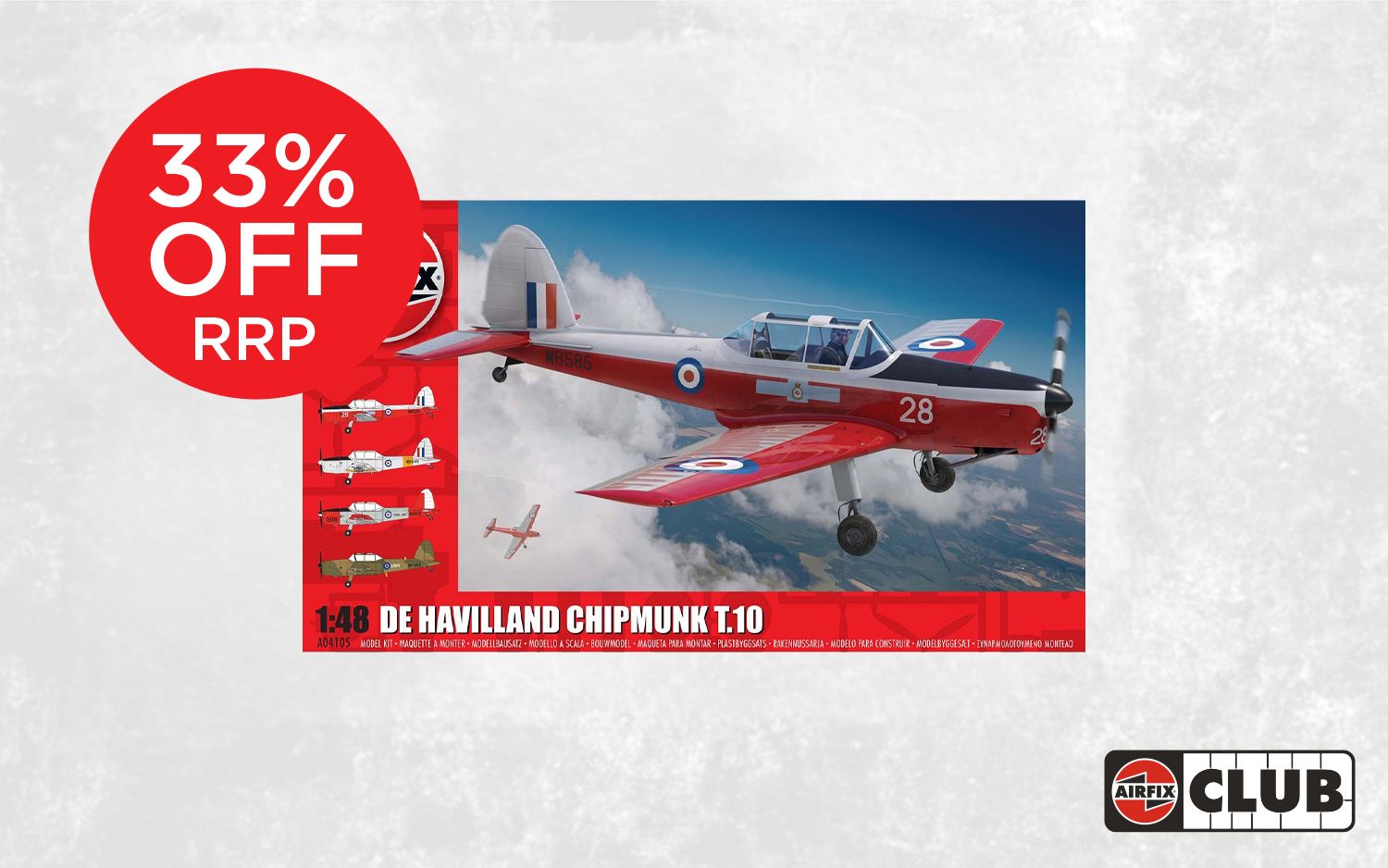 ACA016 Airfix Club - de Havilland Chipmunk T.10/T.20