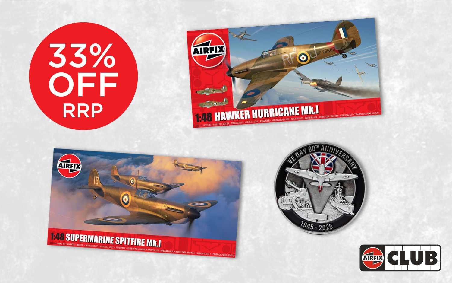 BUNDLEAC01 Airfix Club - VE Day 80th Anniversary Bundle