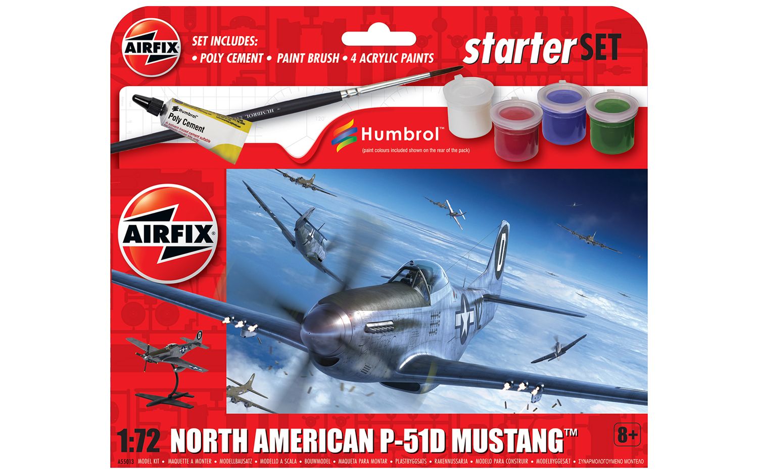 A55013 Starter Set - North American P-51D Mustang