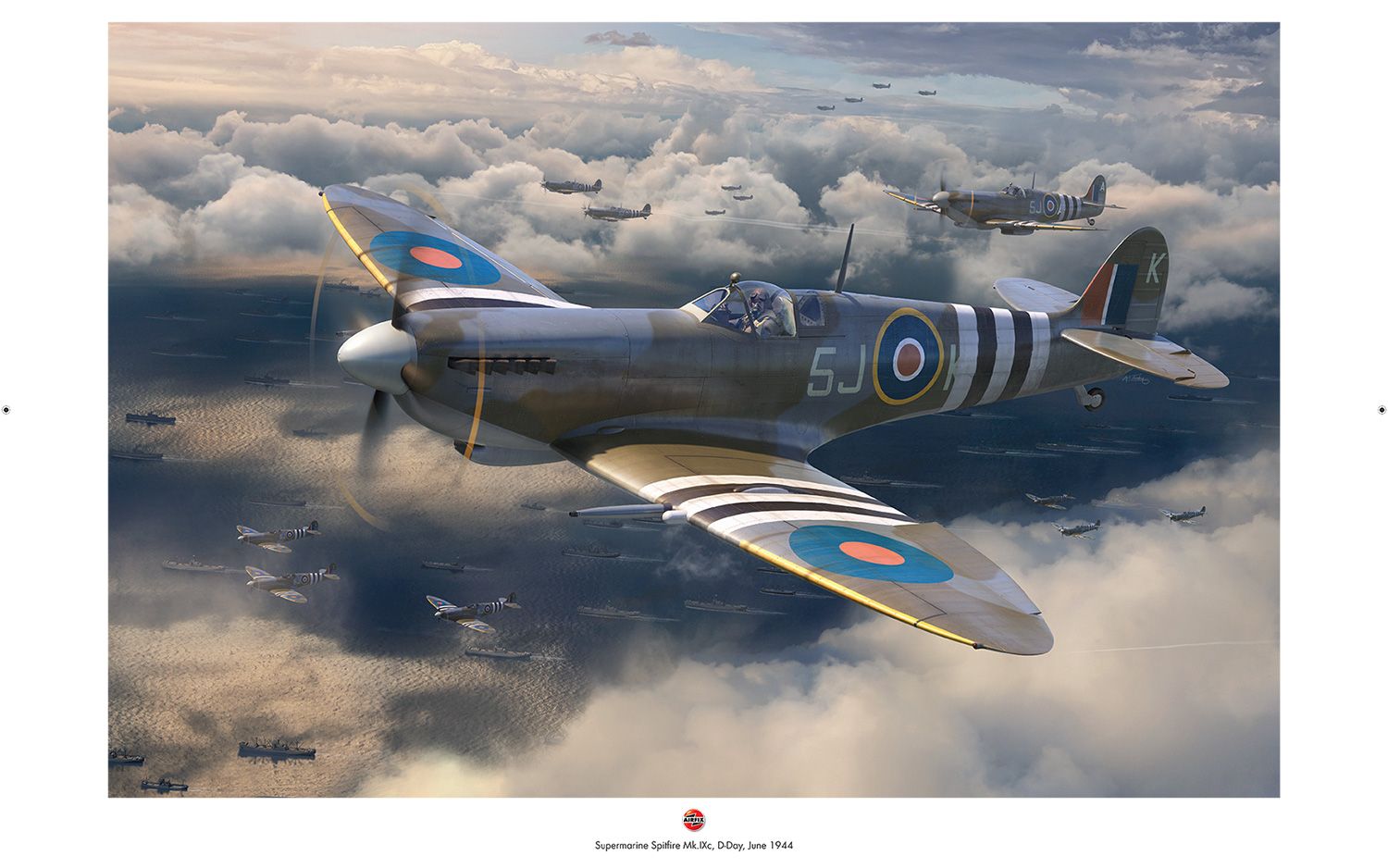 P1209 Airfix Poster – Spitfires on D-Day