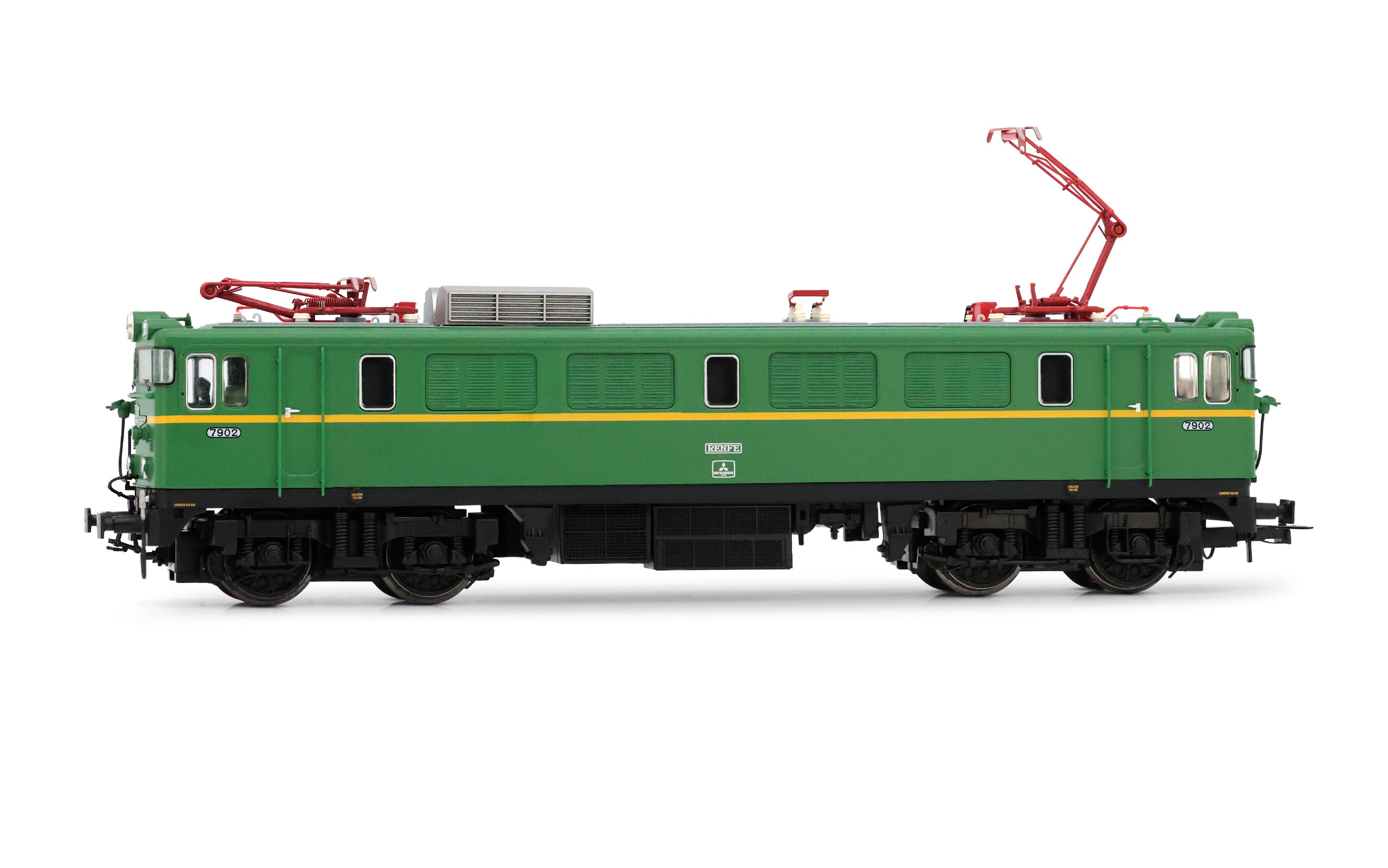 HE2018S RENFE, 4-axle electric locomotive class 279, original green ...