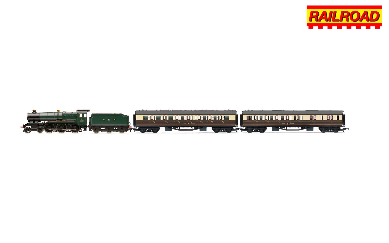 R30376 RailRoad GWR, Class 1000, 'County of Merioneth' Train Pack - Era 3