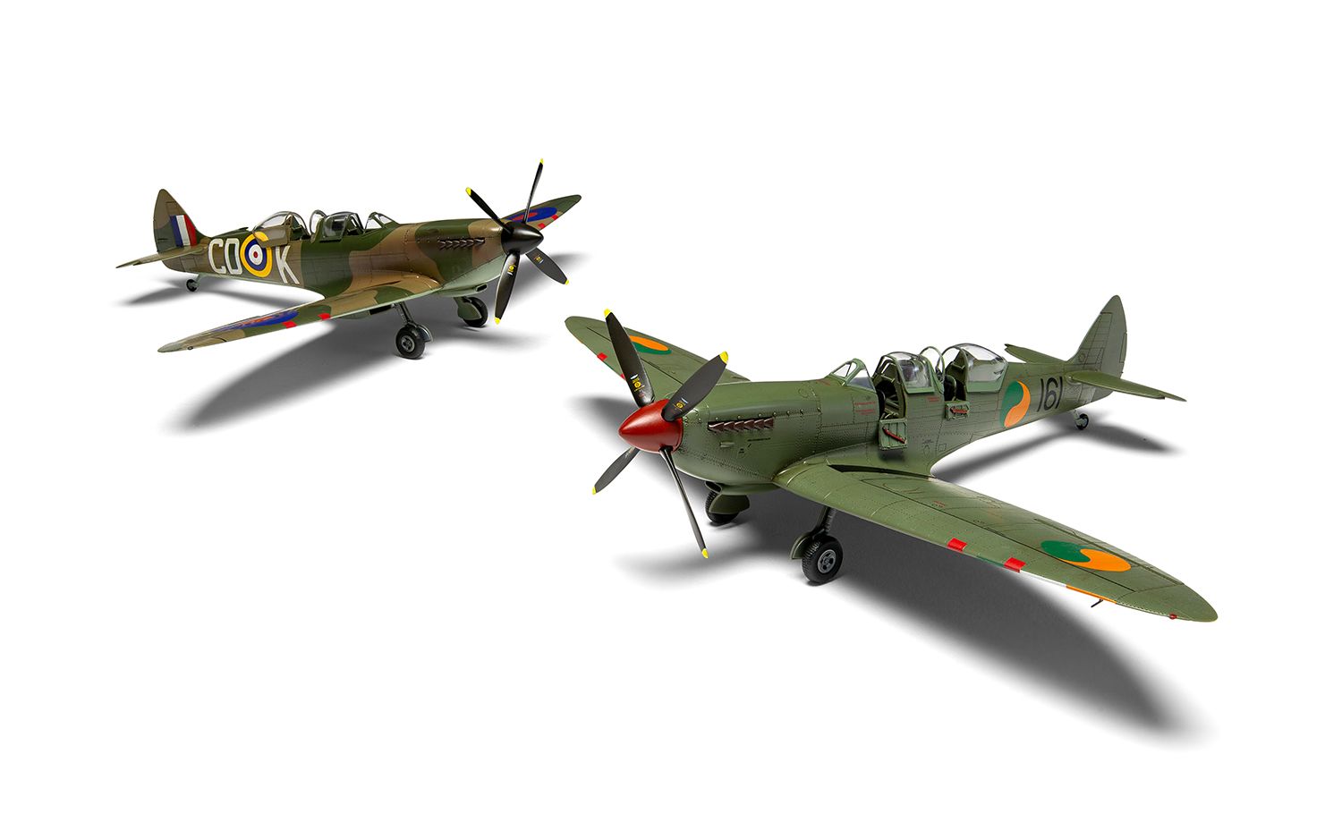 Plastic Model Kit For Adults Airfix 1:48 Supermarine Spitfire Tr.9 Twin ...