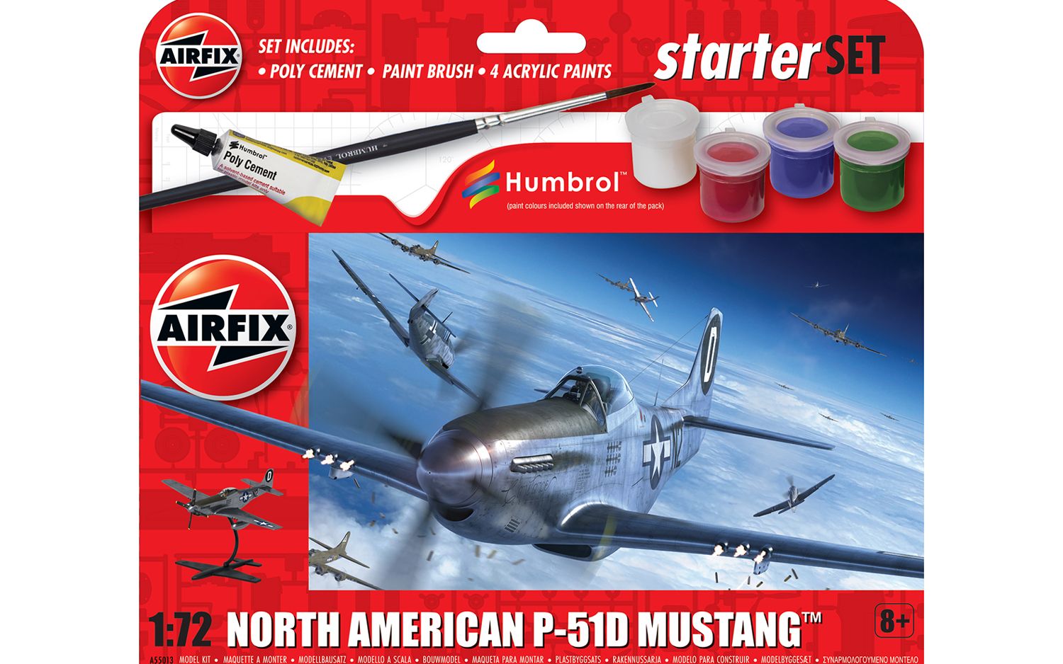 A55013 Starter Set - North American P-51D Mustang