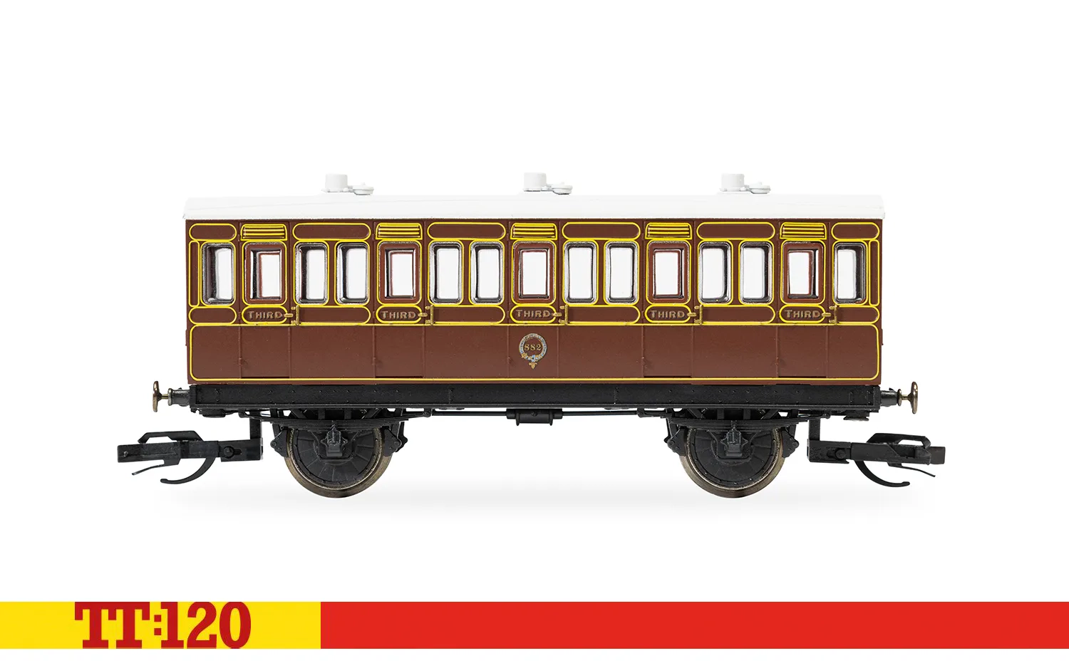 TT4056 LB&SCR - 4 Wheel - '882' - Third Class Coach