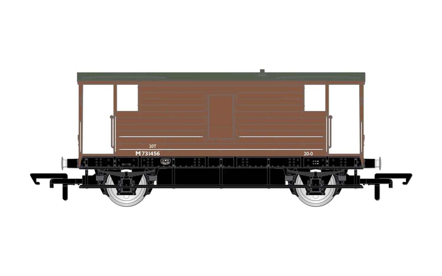 R6909A BR, D2068 20T Brake Van, M731792 - Era 4
