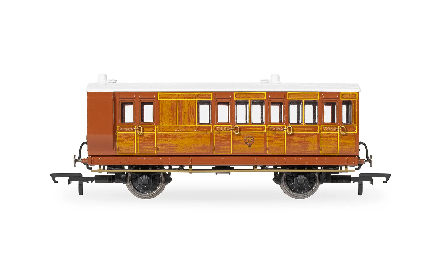 R40416 IoWCR, 4 Wheel Coach, Brake Third - Era 2
