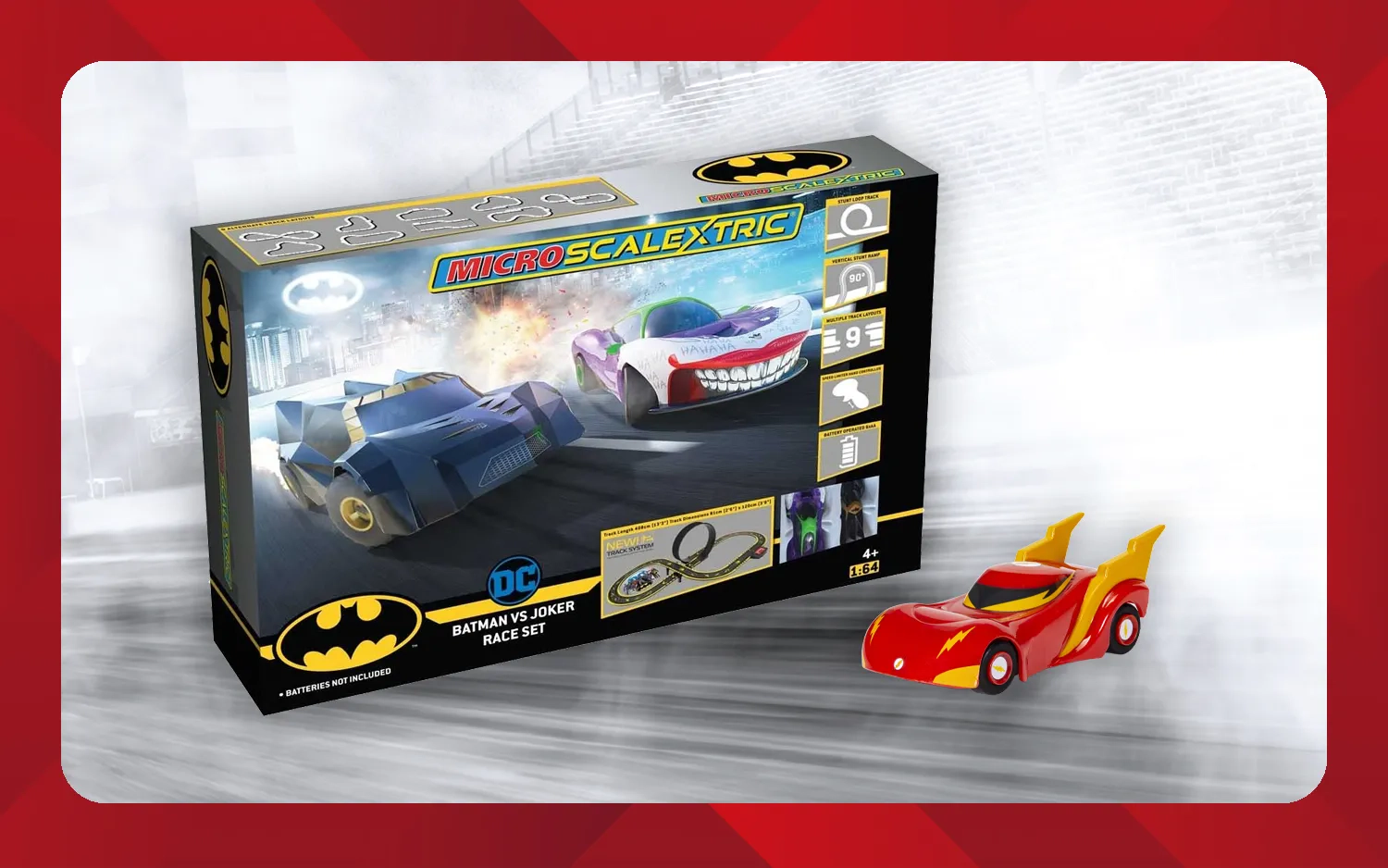 BUNDLES23 Micro Scalextric Batman & Flash Bundle