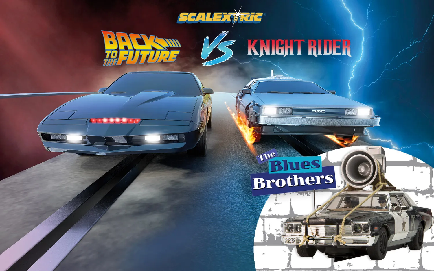 BUNDLES14 Back to the Future vs Knight Rider Vs Blues Brothers Bundle