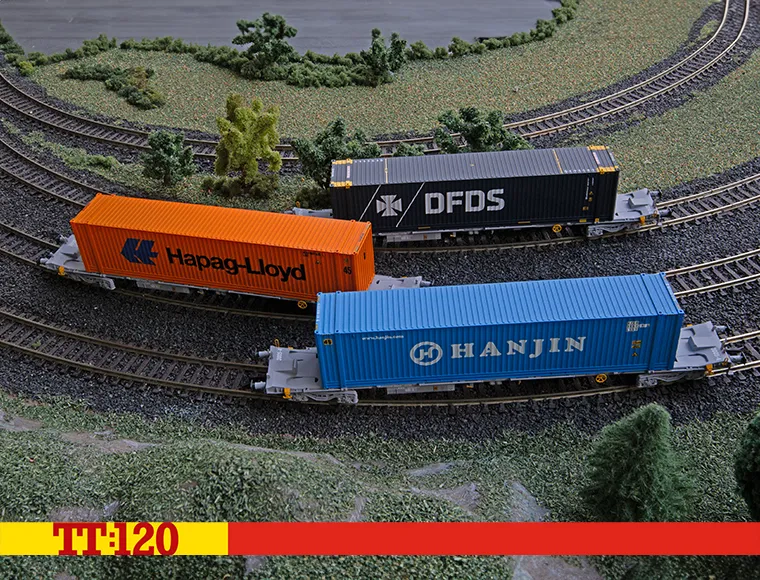 TT6027 TOUAX, Sffgmss IFA Wagon with 45' Container 'HANJIN' - Era 11