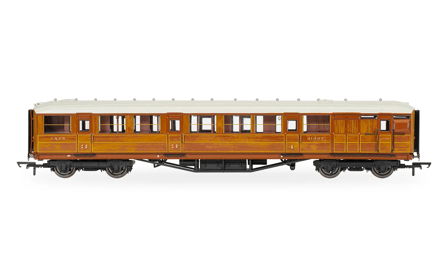 R40454 LNER - Gresley Corridor - 21437 - Brake Composite Coach