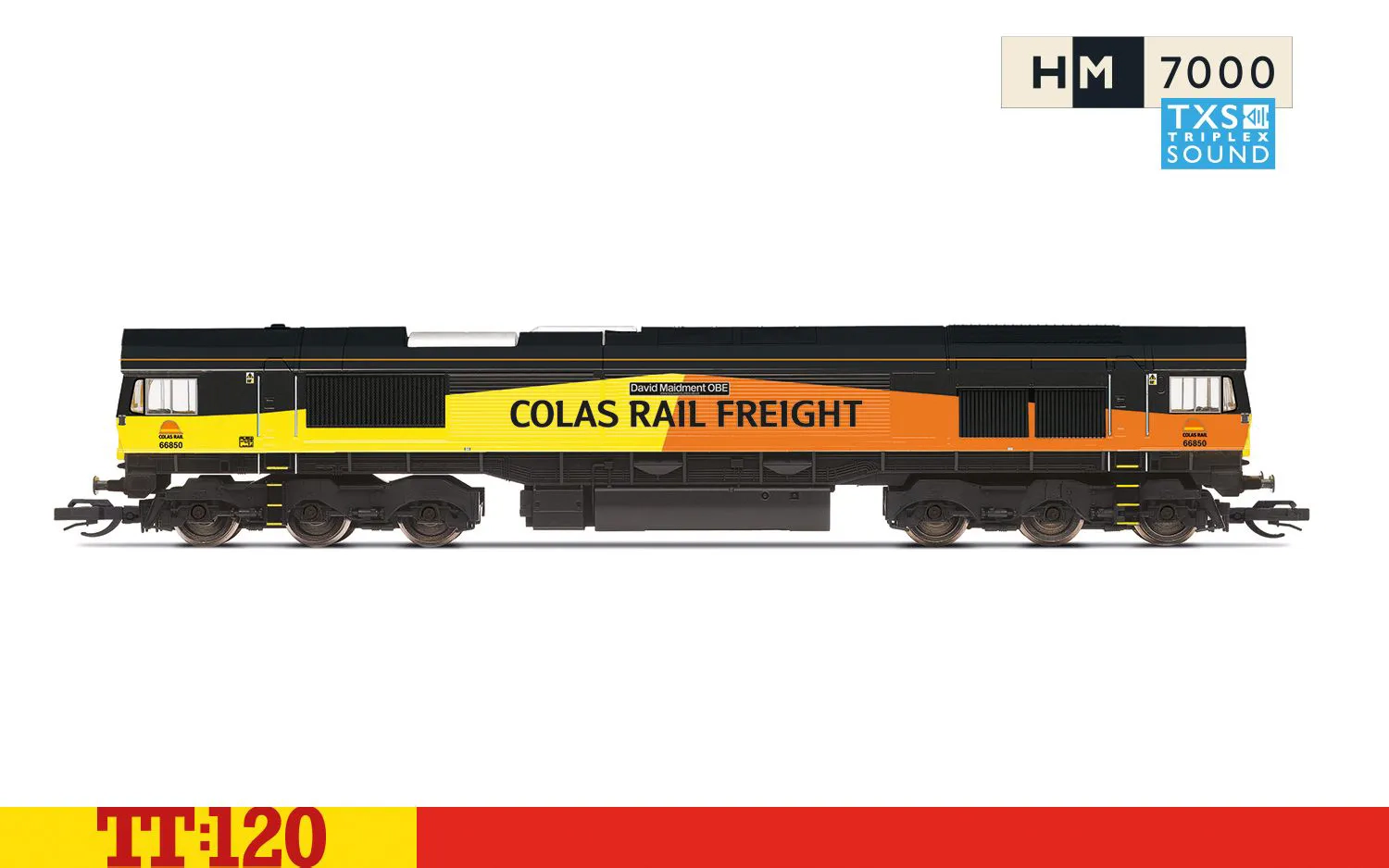 TT3019TXSM Colas Rail, Class 66, Co-Co, 66850, 'David Maidment OBE ...