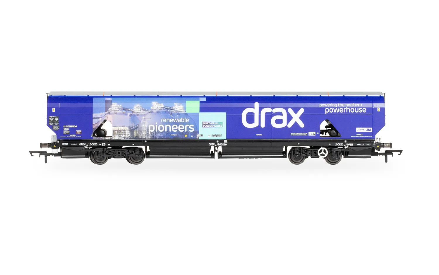 R60177A Drax Biomass Wagon Pack, 83700698083-8 & 83700698158-8