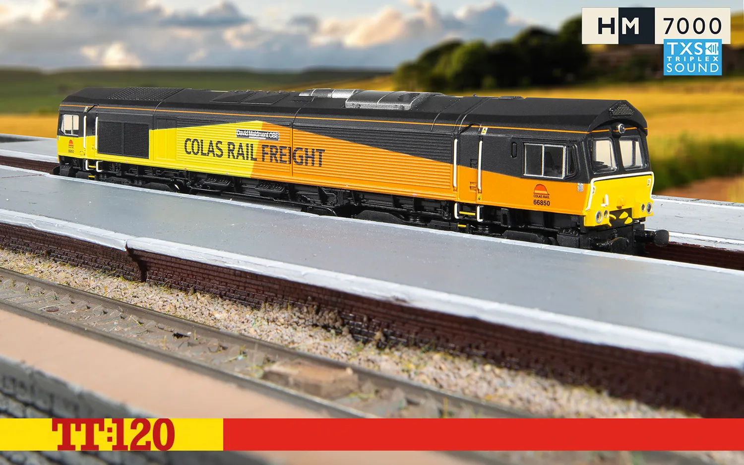 TT3019TXSM Colas Rail, Class 66, Co-Co, 66850, 'David Maidment OBE ...