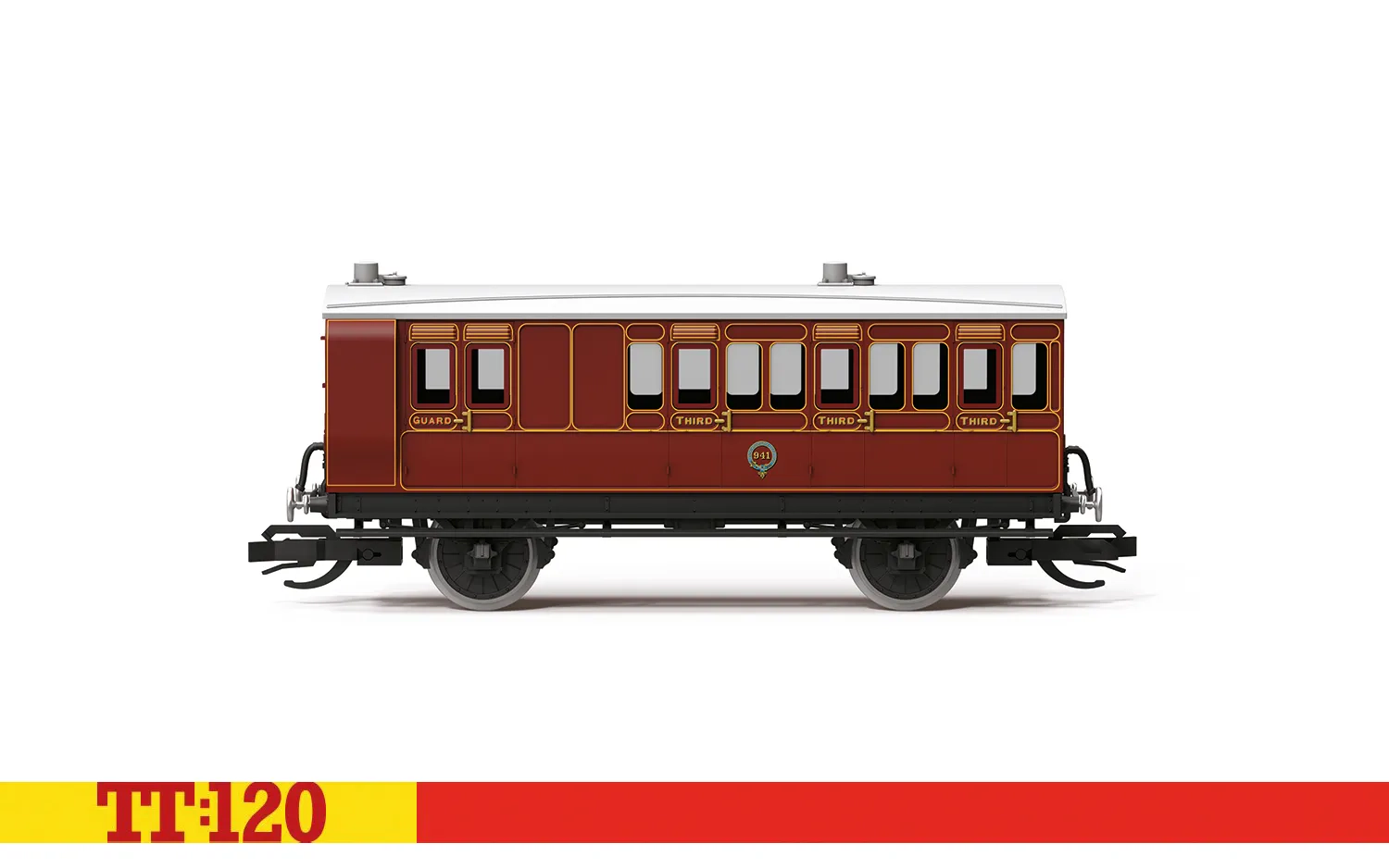 TT4057 LB&SCR - 4 Wheel - '941' - Brake Third Class Coach