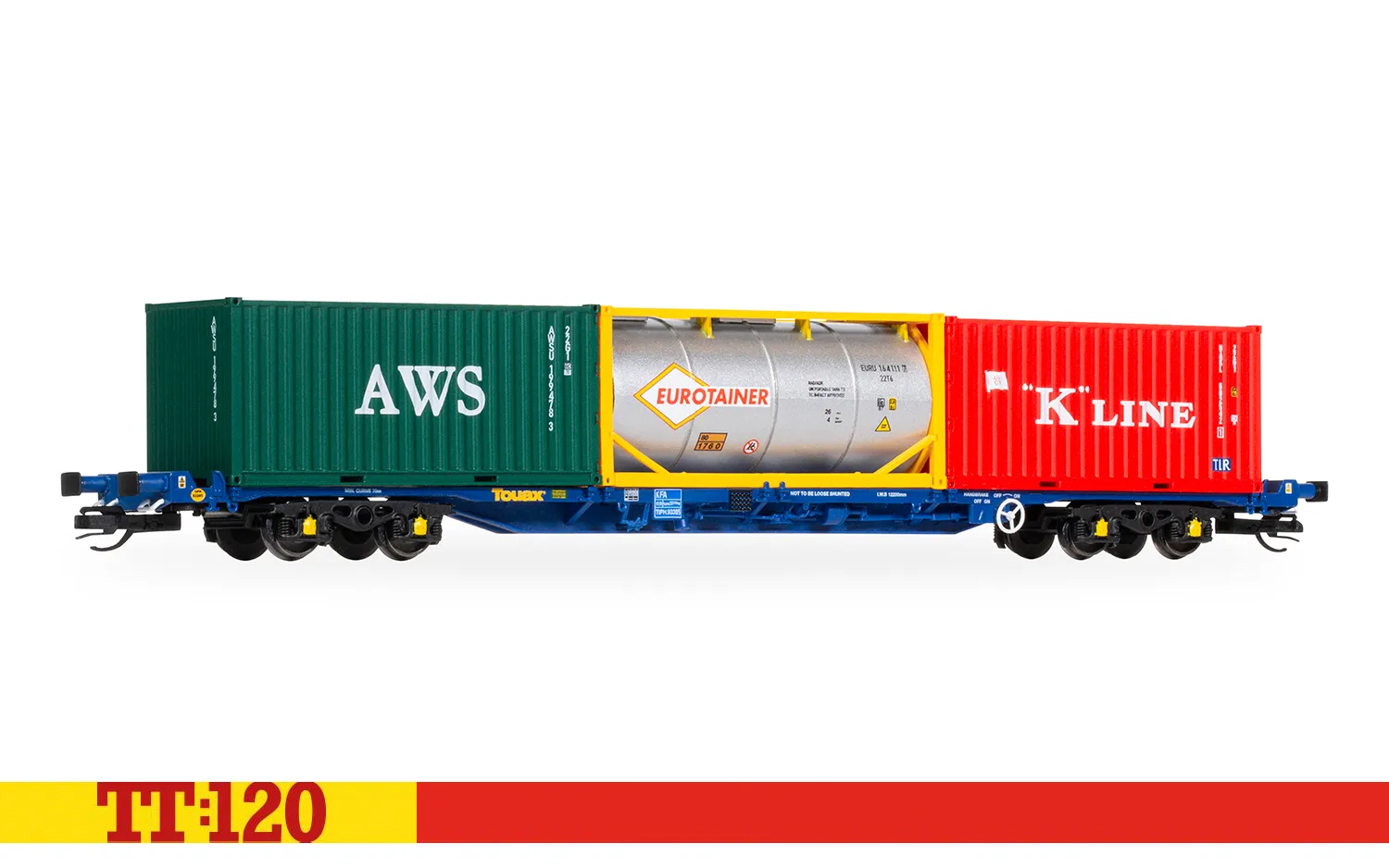 TT6030 Touax KFA Container Wagon with 3x20 Containers