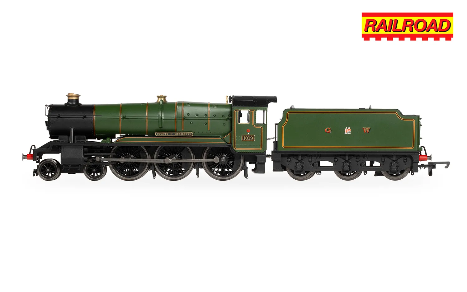 R30376 RailRoad GWR, Class 1000, 'County of Merioneth' Train Pack - Era 3