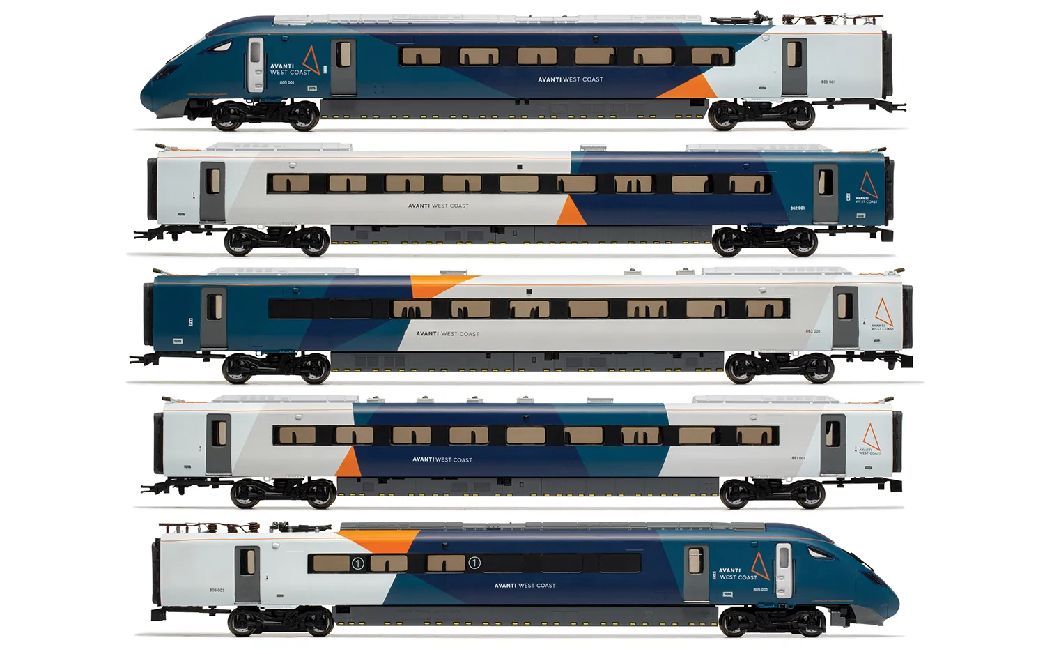 R30443 Avanti West Coast - Class 805 - 805005 - 5 Car Train Pack
