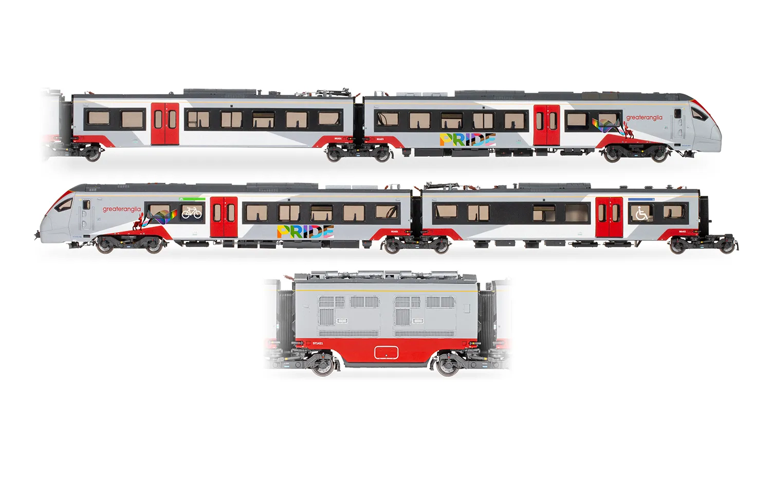 R30446 Greater Anglia - Class 755-4 'FLIRT' Pride Livery - 4 Car Train Pack