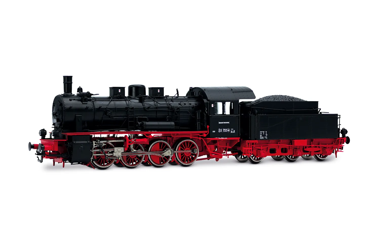 HR2893S DR, steam locomotive class 55, black/red livery, period III, with DCC sound decoder