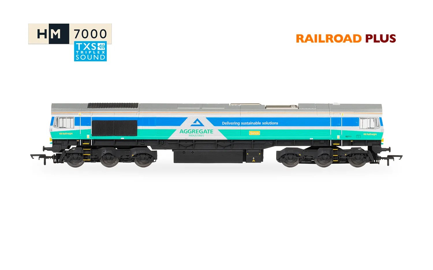 R30428TXS RailRoad Plus: Class 66 - Aggregates Industries - 66711 ...