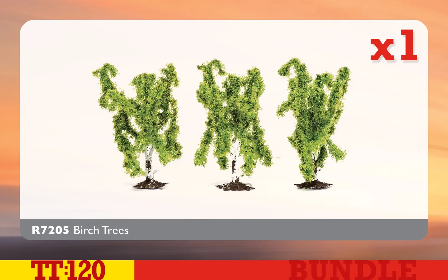BUNDLEH24 Hornby TT:120 Club Tree Bundle (TT:120 Landscape Pack 1)
