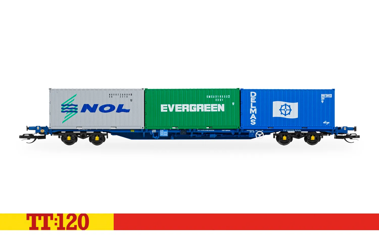 TT6032 Touax KFA Container Wagon with 3x20 Containers