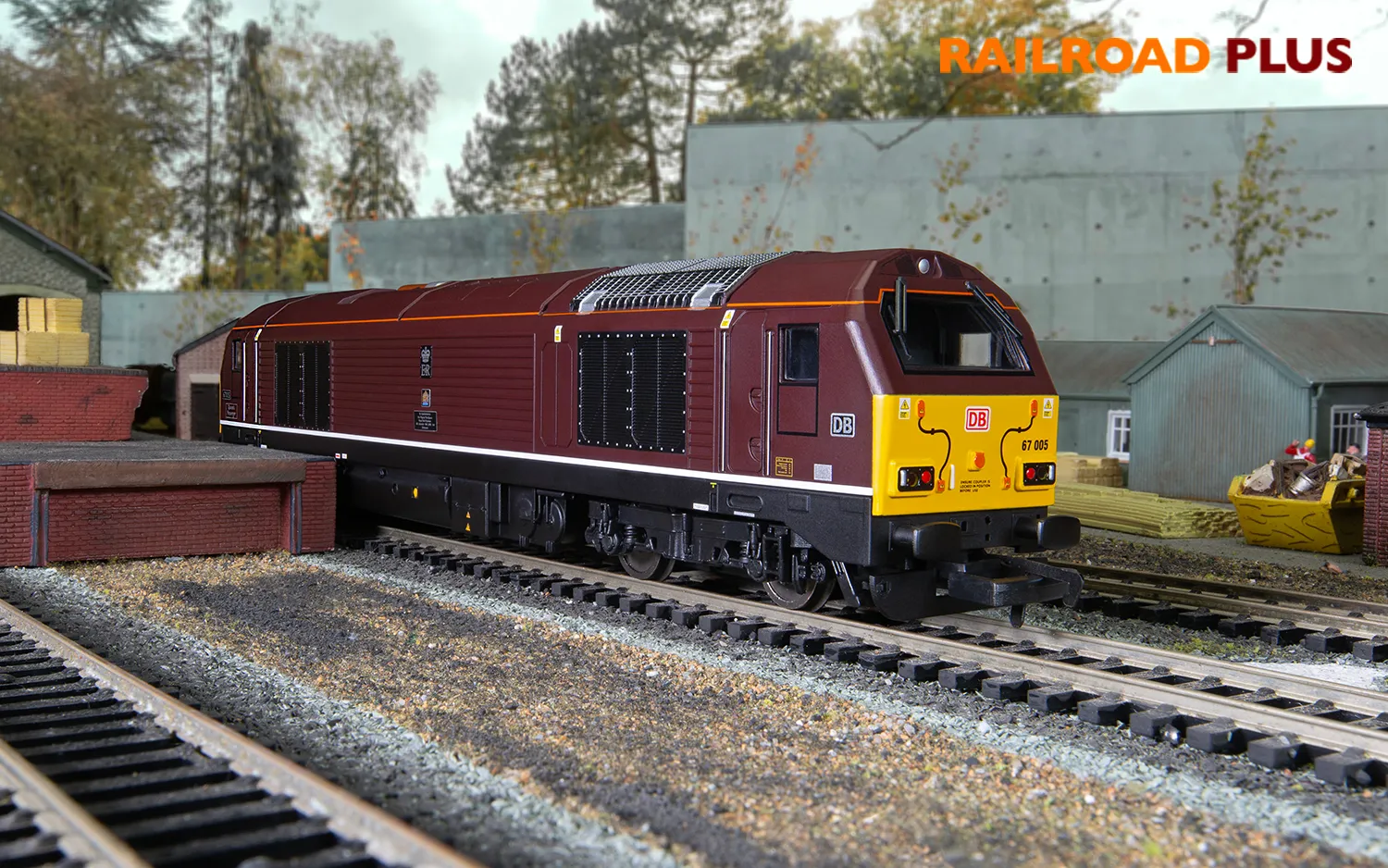 R30323 RailRoad Plus DB, Class 67, Bo-Bo, 67005 'Queen's Messenger ...