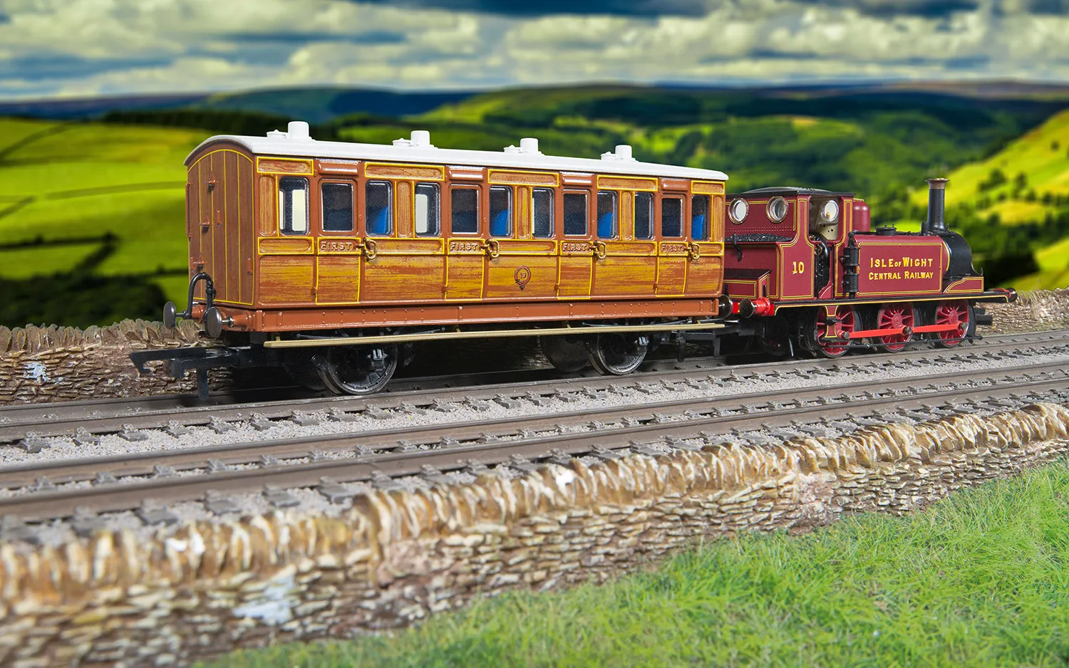 R40414 IoWCR, 4 Wheel Coach (4 Door), 1st Class - Era 2