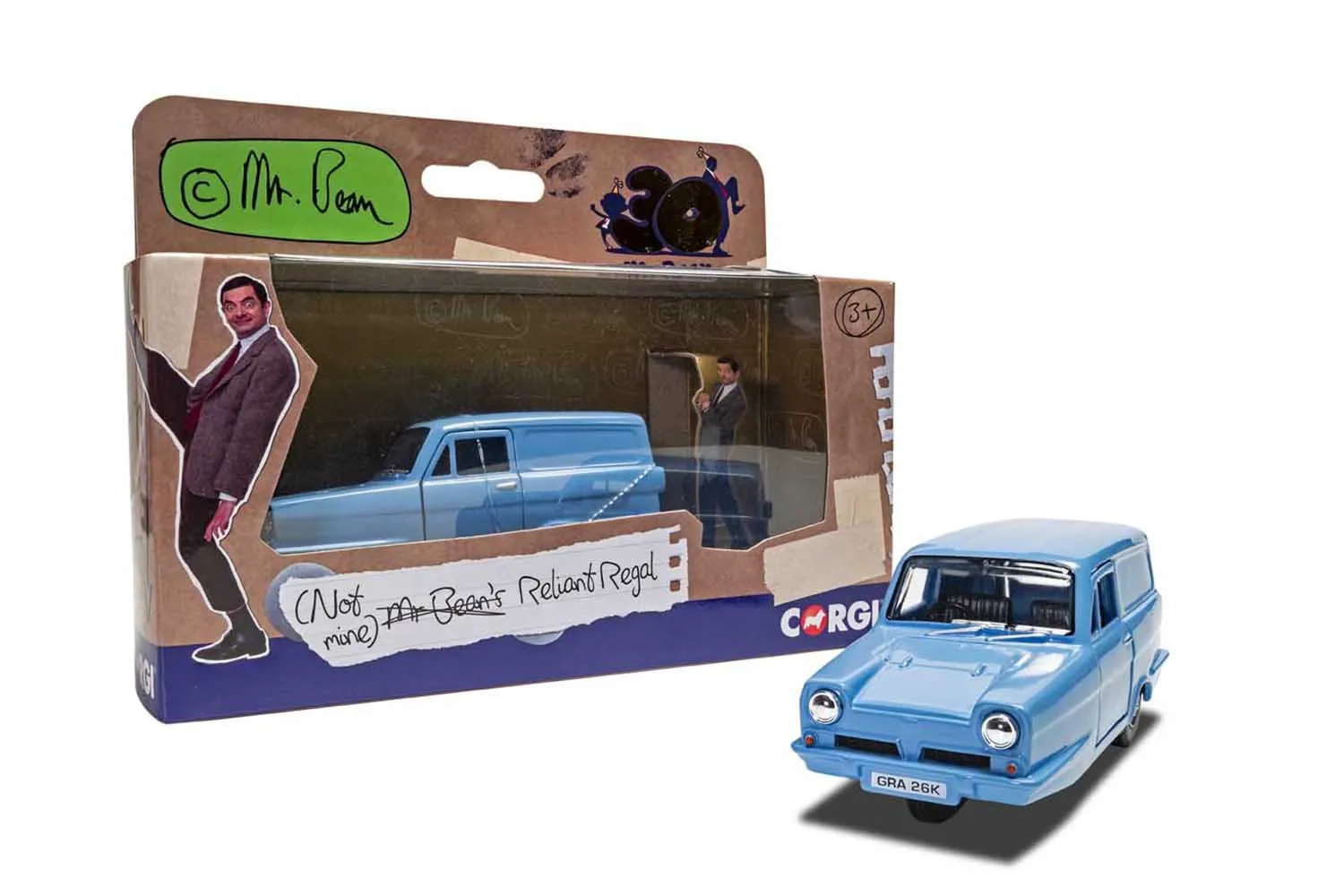 CC85804 Mr Bean Reliant Regal Blue