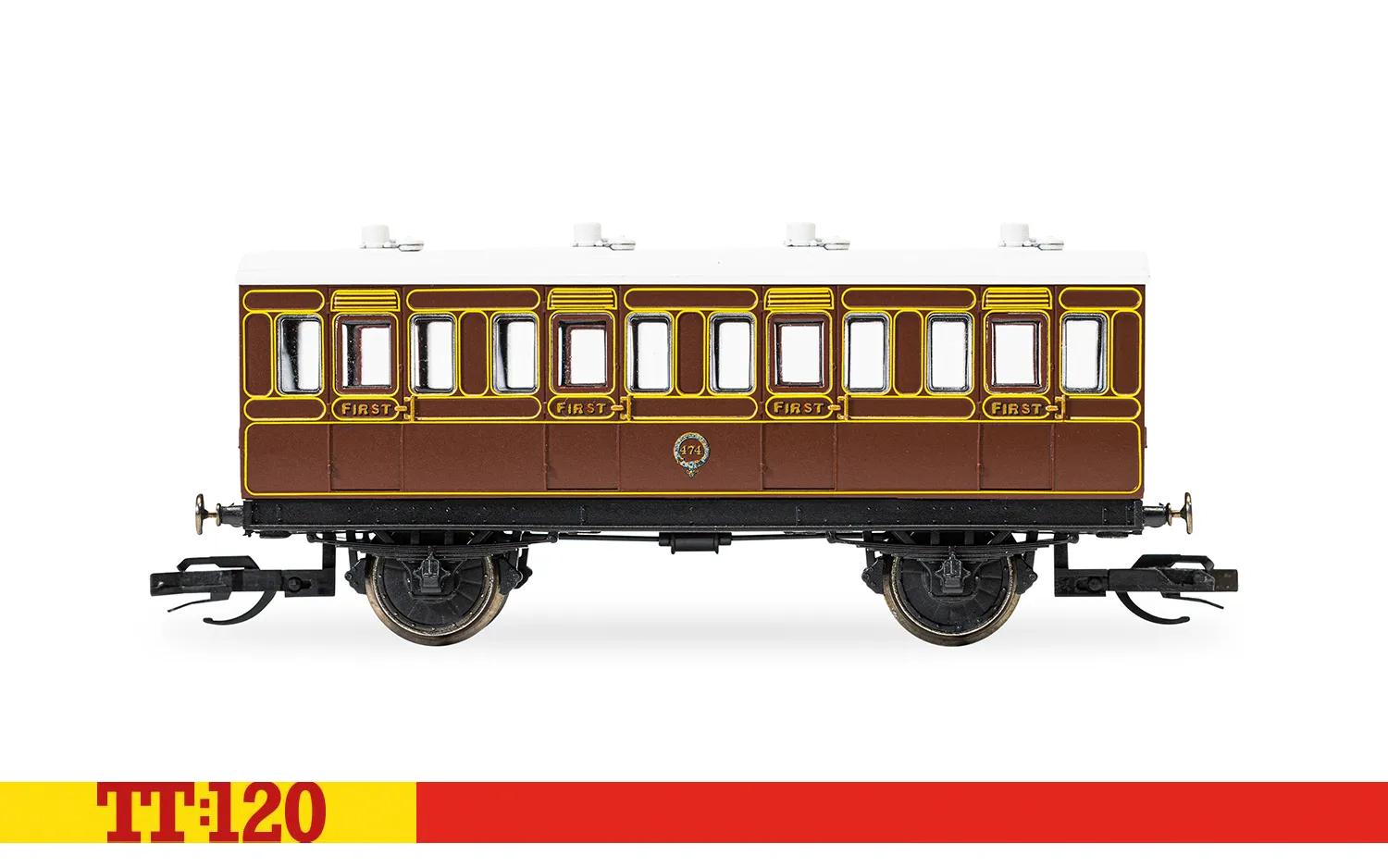 TT4055 LB&SCR - 4 Wheel - '474' - First Class Coach