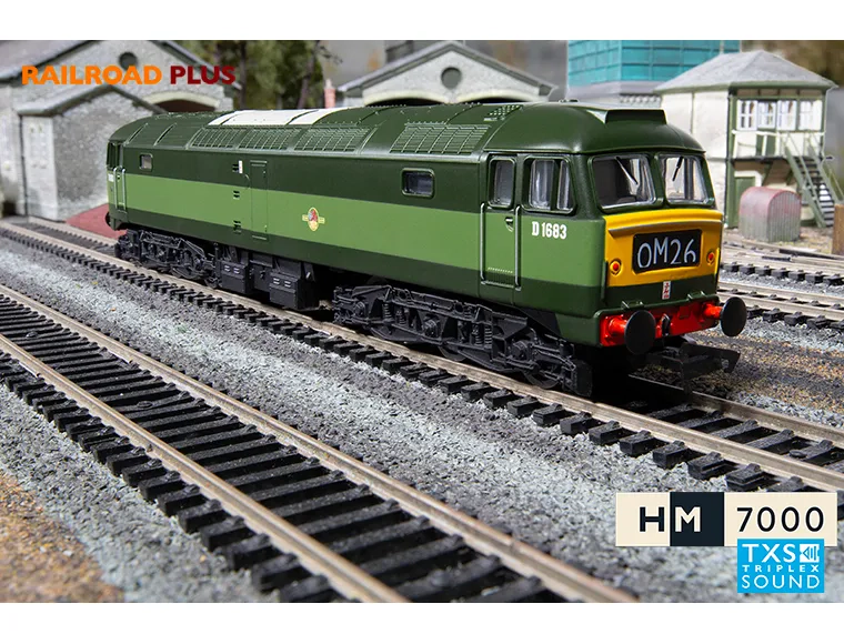 R30182TXS RailRoad Plus BR, Class 47, Co-Co, D1683 - Era 6 (Sound Fitted)