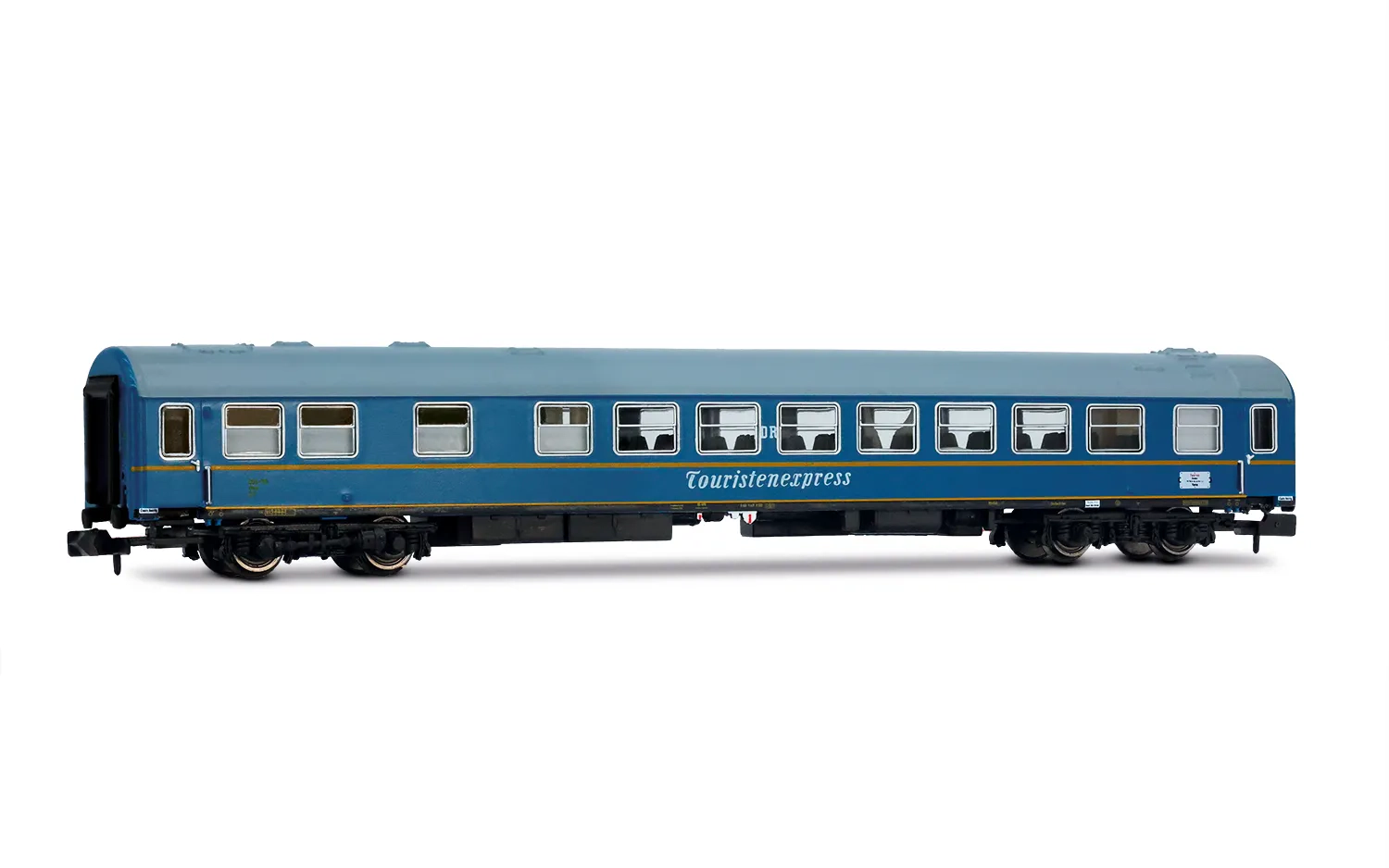 HN4420 DR, 4-unit pack OSShD type B coaches "Touristen-Express", set 1 of 2, blue livery, ep ...
