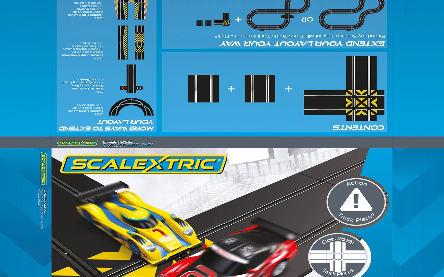 C8213 Scalextric Cross Roads Track Accessory Pack
