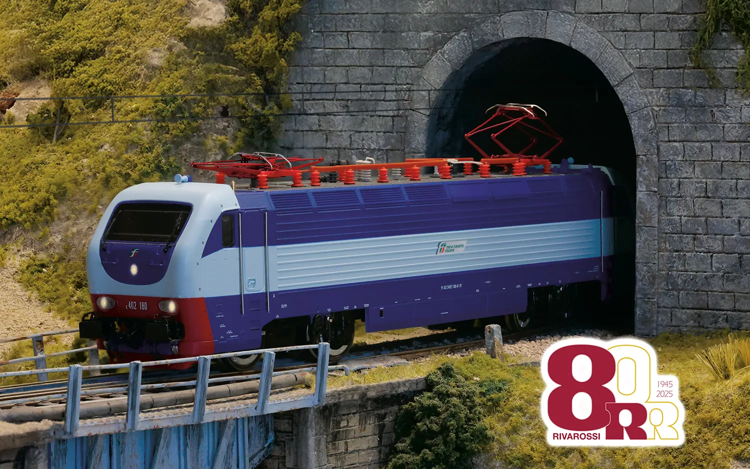 HR2981 FS, electric locomotive E.402B "Treni Turistici Italiani", ep ...
