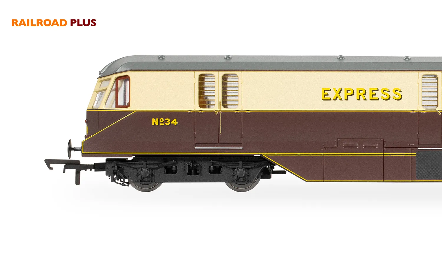 R30384 RailRoad Plus GWR, Bo-Bo, No. 34 Parcels Car - Era 3