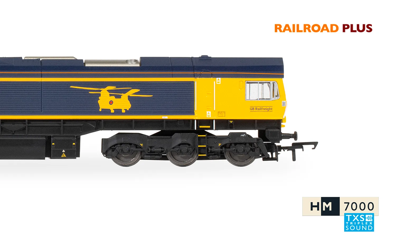 R30429TXS RailRoad Plus: Class 66 - GBRf - 66723 Chinook (DCC Sound Fitted)