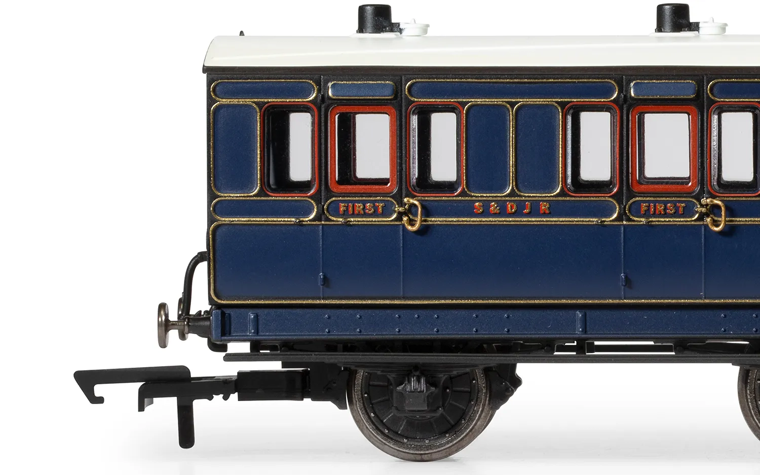 R40296 S&DJR, 6 Wheel Coach, 1st Class, 3 - Era 2