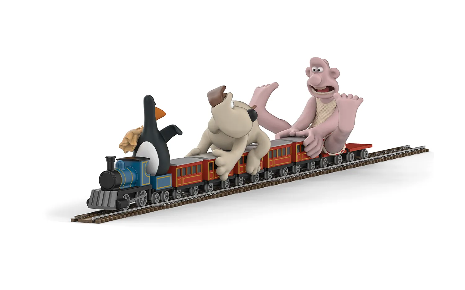 BUNDLEC09 Wallace & Gromit - The Wrong Trousers - Train Set Chase