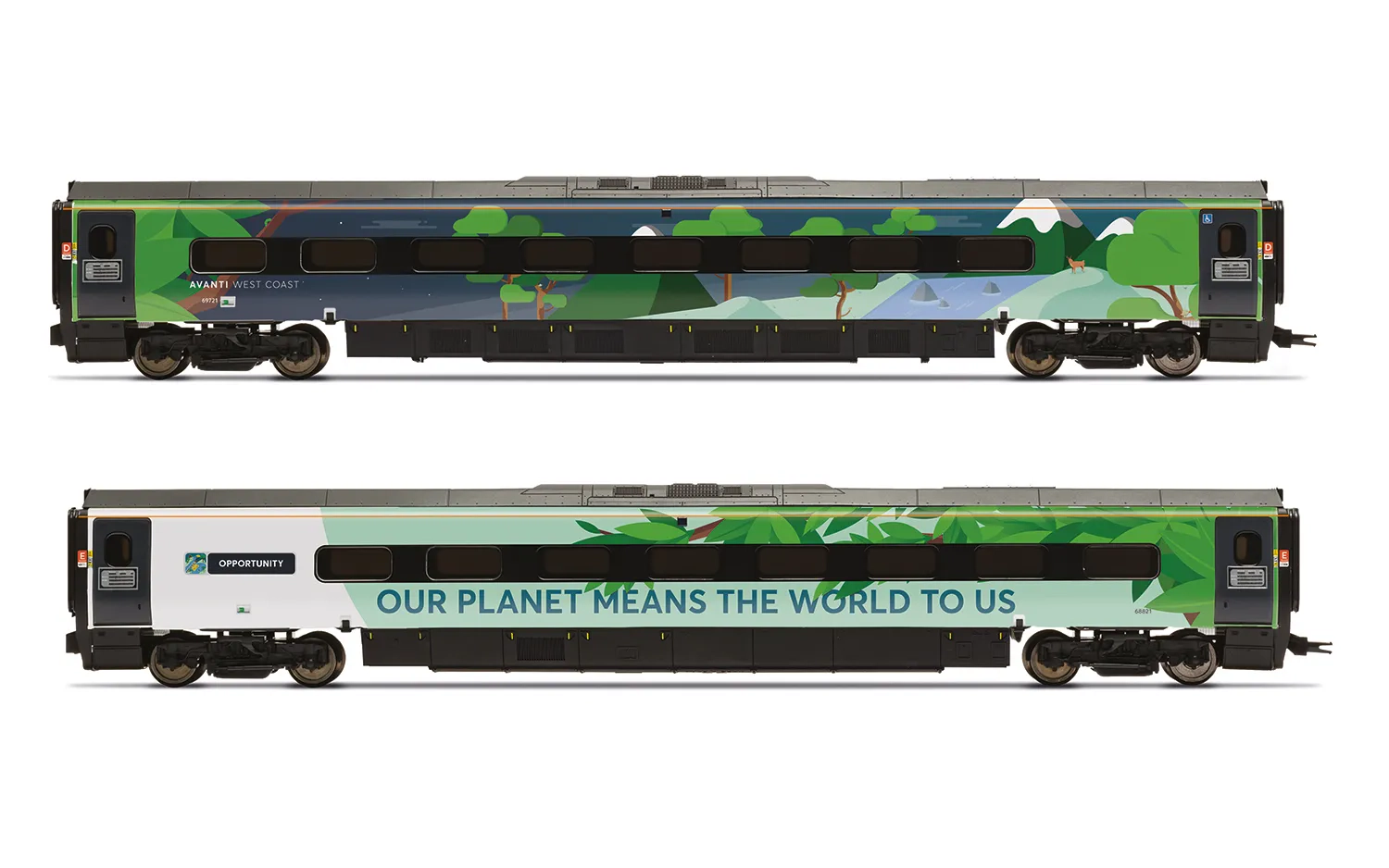 R40482 Avanti West Coast - Class 390 - 'Climate change' livery - Coach ...