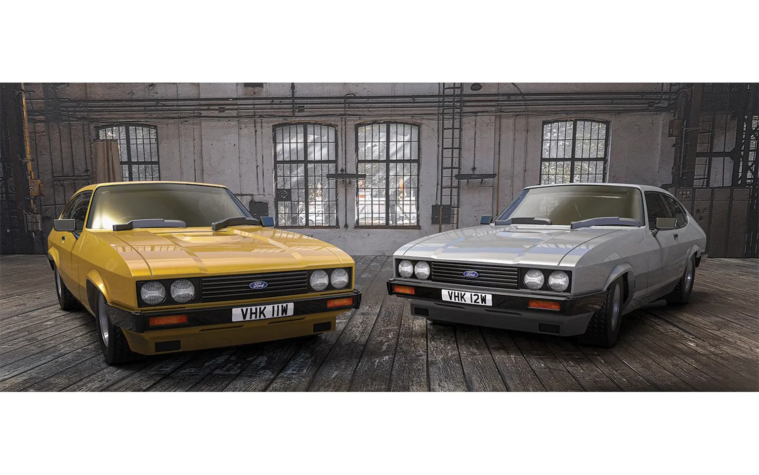 C4642 The Professionals Ford Capri MK III - Twin Car Pack