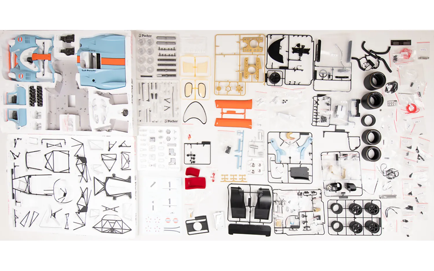 HK118 Porsche 917K, Gulf Edition - 1:8 Scale Kit