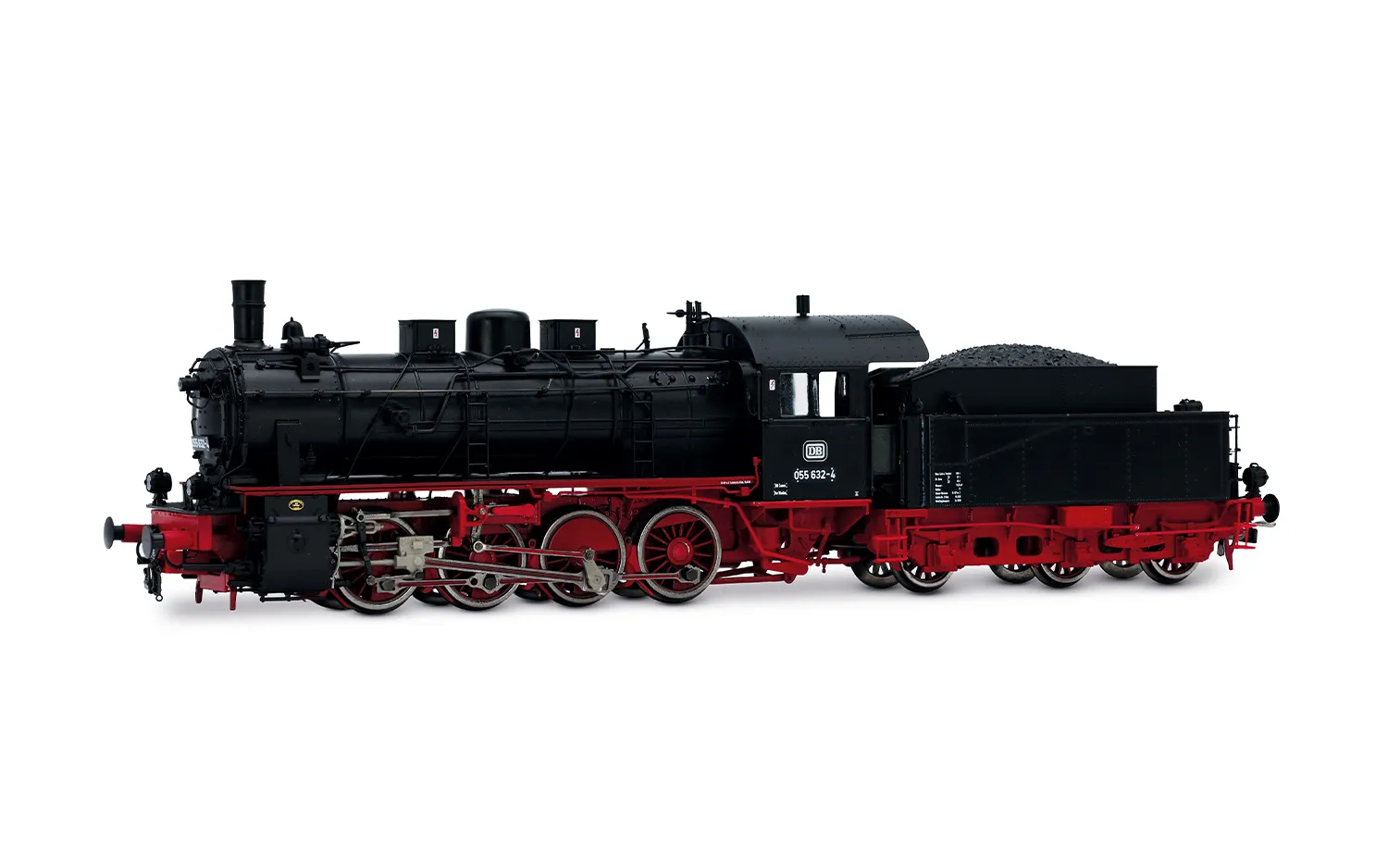 HR2892 DB, steam locomotive class 055, black/red livery, period IV