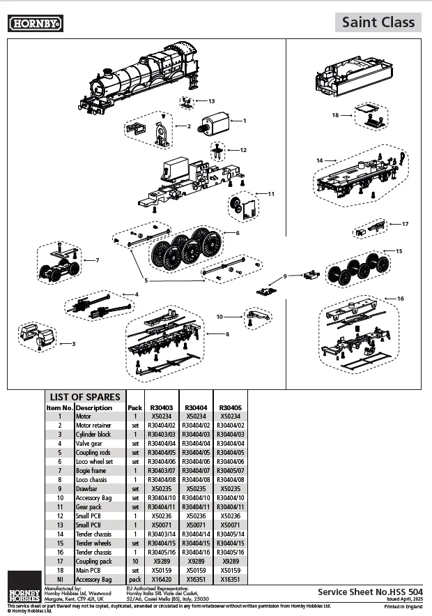 R30405 GWR - Saint Class - 2975 'Lord Palmer'